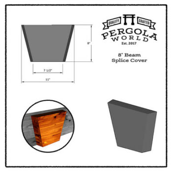 8″ Beam Splice Cover - Pergola World