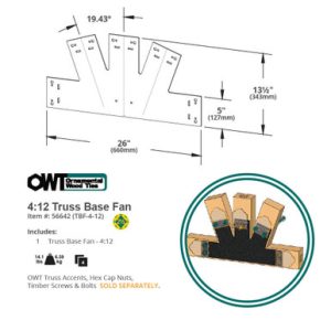 Truss Base Fan 4:12 Plate – Pergola World
