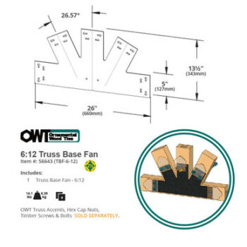 Truss Base Fan 6:12 Plate (discontinued) – Pergola World